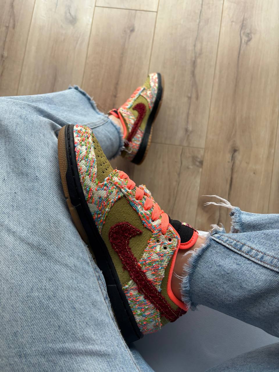 Nike SB Dunk Low Panda Monium Green Curry - TAKESHOES