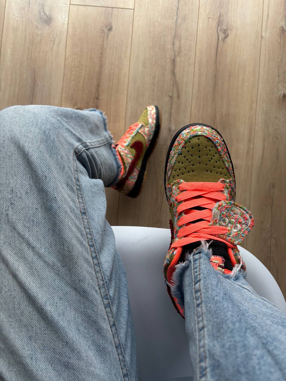 Nike SB Dunk Low Panda Monium Green Curry - TAKESHOES