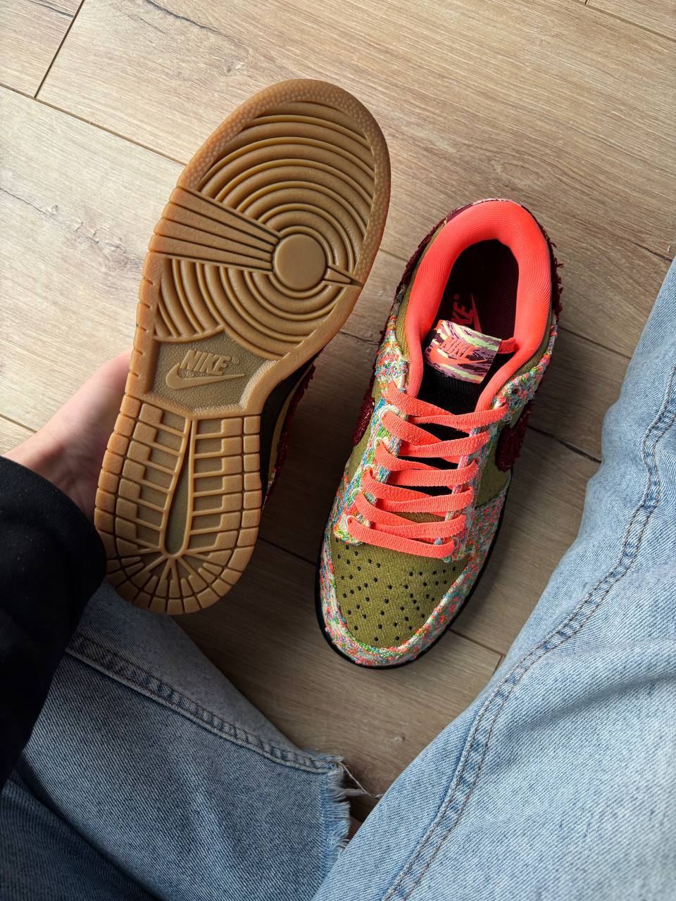 Nike SB Dunk Low Panda Monium Green Curry - TAKESHOES